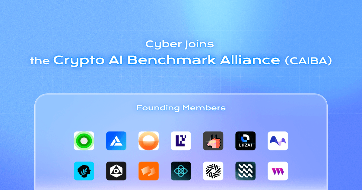 Cyber Joins the Crypto AI Benchmark Alliance (CAIBA)